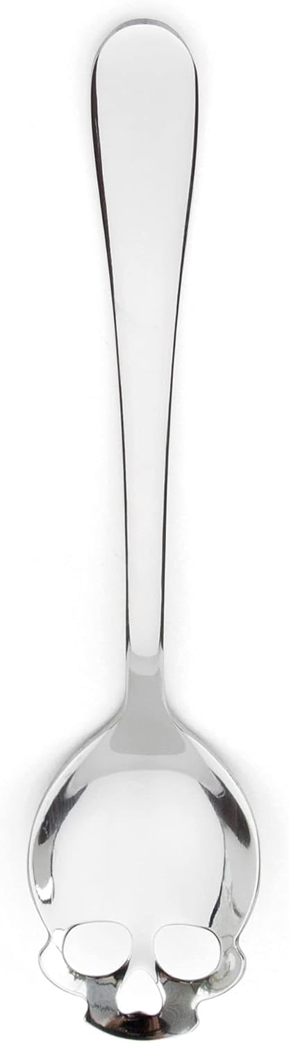Suck UK Tea Stainless Steel Coffee ea Accessories for Spooky Home Gothic Skull Decor, Mini Spoons Or Kitchen Spoons, Kitchen Gifts & Goth Gifts