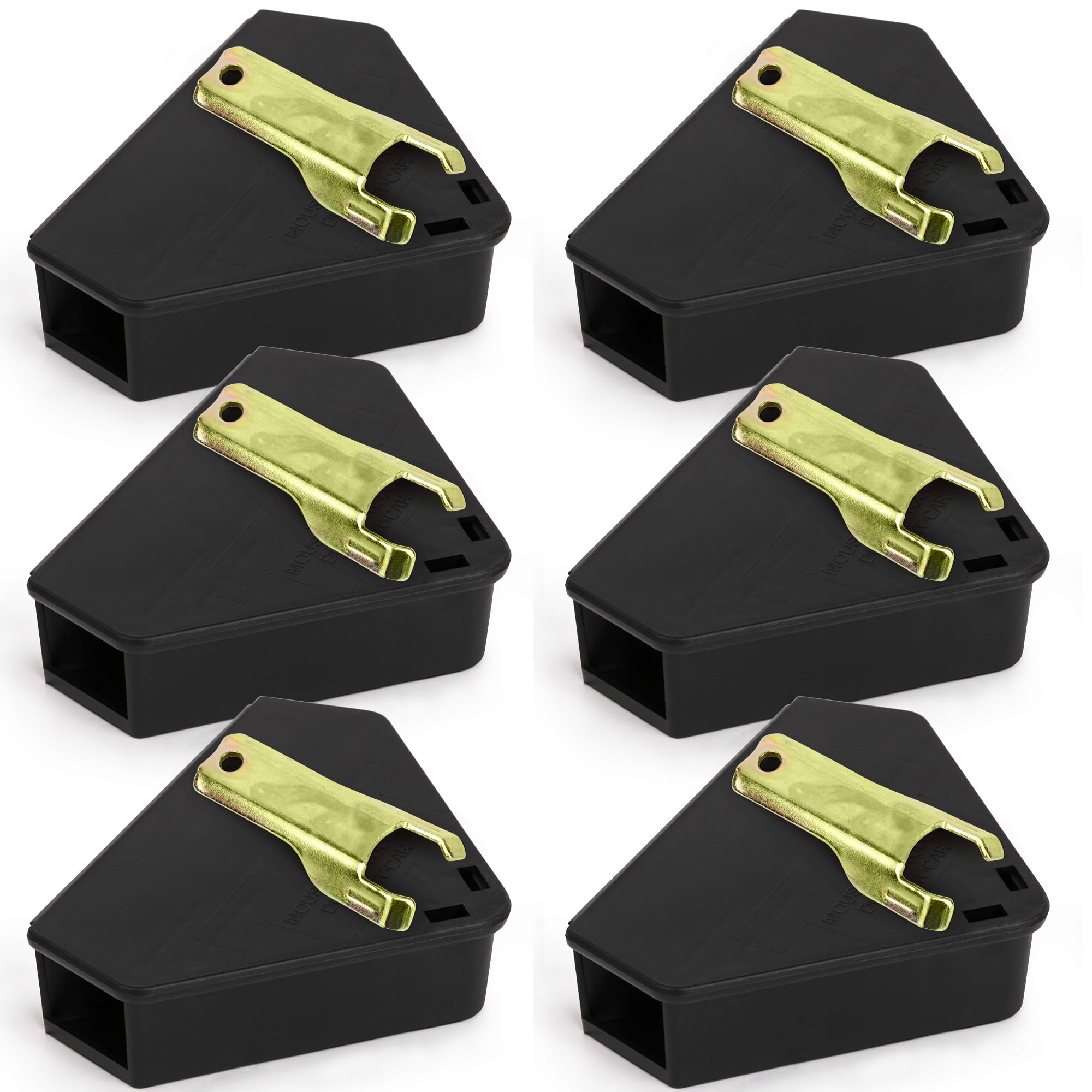 LockBait Pro Mouse Bait Stations | 12-Pack Mouse Bait Box for Outdoor Use | Mouse Bait Stations with Keys for Indoor and Outdoor Use | Large Station | Ucatch