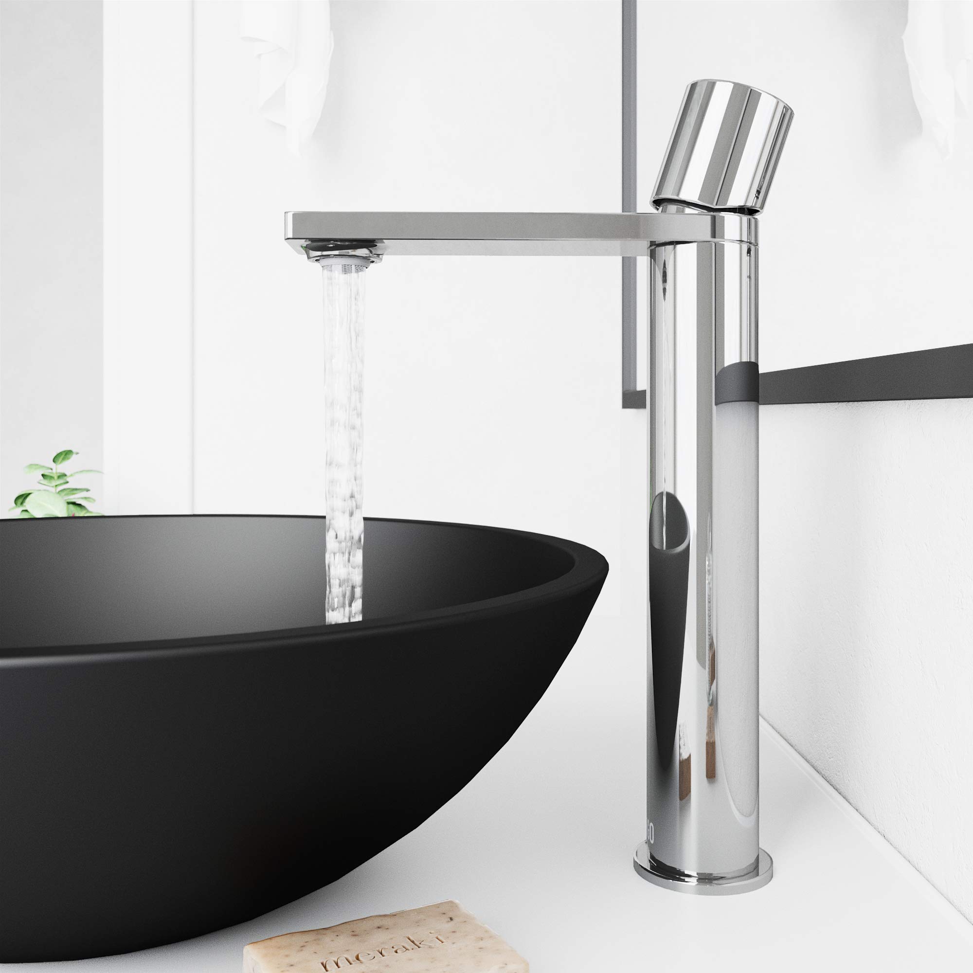 VIGO Gotham 12'' H Single Handle Single-Hole Bathroom Vessel Faucet in Chrome-VG03029CH