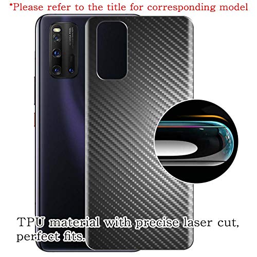 Puccy 2 Pack Back Screen Protector Film, compatible with Infinix Smart 6 Black Carbon TPU Guard Cover ( Not Tempered Glass/Not Front Screen Protectors )