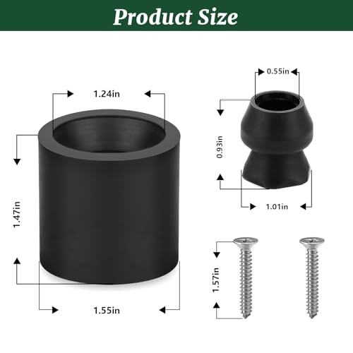 Osdhezcn Trailer Door Holder Kit Low Profile Rubber Door Holder Bumper Fits RVs Trailer Door Catch Holder Block Set Trailer Door Holder Kit