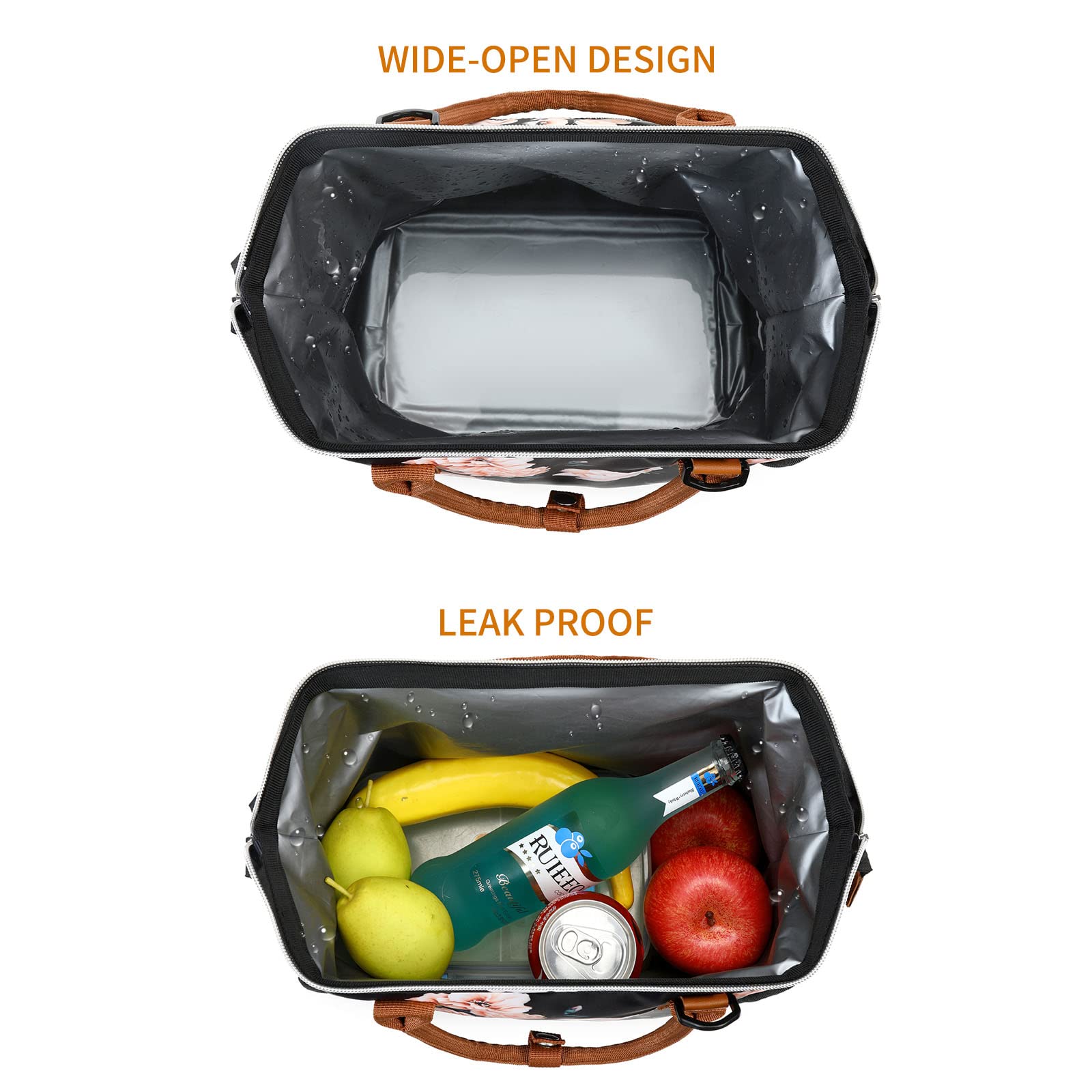 Imyth Large Lunch Bag for Women Reusable Insulated leakproof Lunch Box Organize