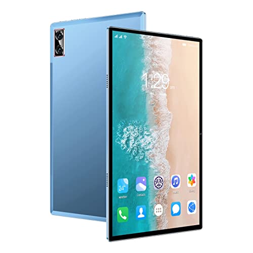 HEEPDD Office Tablet, FHD Display 100-240V HD Tablet Octacore CPU 5G WiFi (Blue)