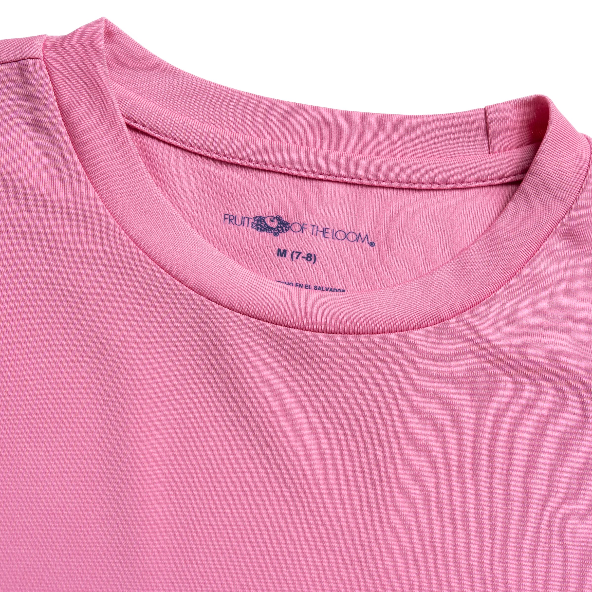 Fruit of the Loom Girls' Performance Baselayer Thermal Set, Pink, 7/8