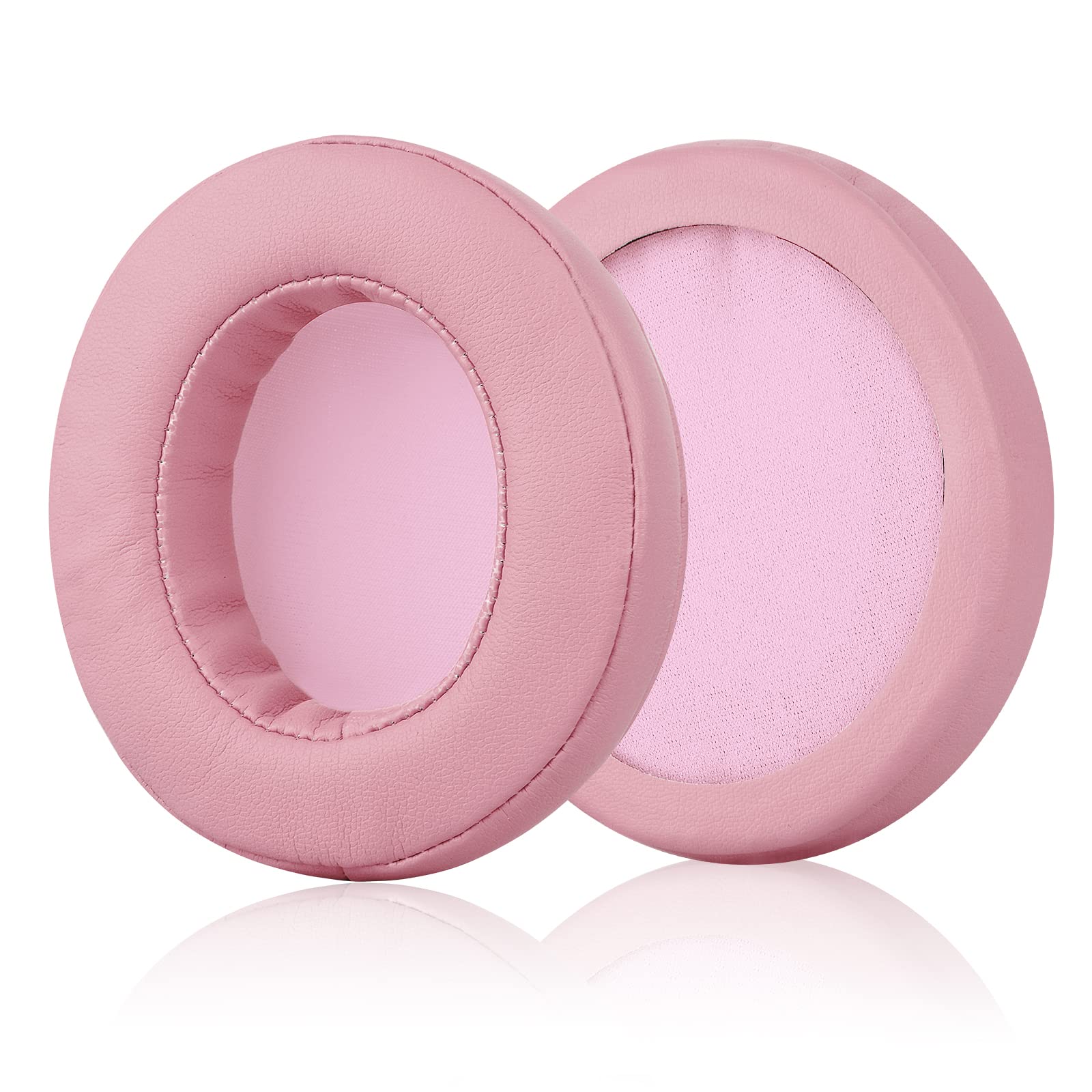 JECOBB Replacement Ear Cushion Cover with Protein Leather & Memory Foam for Razer Kraken X, Kraken X Ultralight, Kraken X Lite Headphone ONLY β Oval ( Pink )
