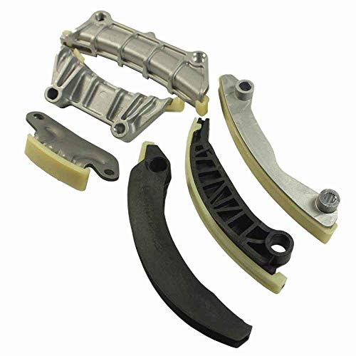 Engine Timing Chain Kit Guide Tensioner Sprocket Cadillac CTS SRX STS GMC Acadia Chevy Equinox Malibu Traverse Buick Allure Enclave LaCrosse 2.8L 3.0L 3.6L DOHC 24V Replace # 9-0753S replacement parts