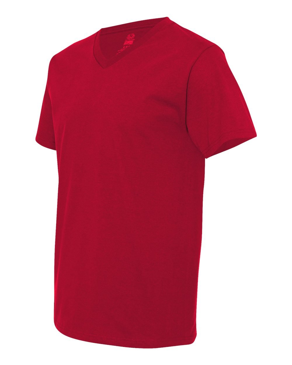 Fruit of the Loom Mens Heavy Cotton HD V-Neck T-Shirt (39VR) -True RED -M