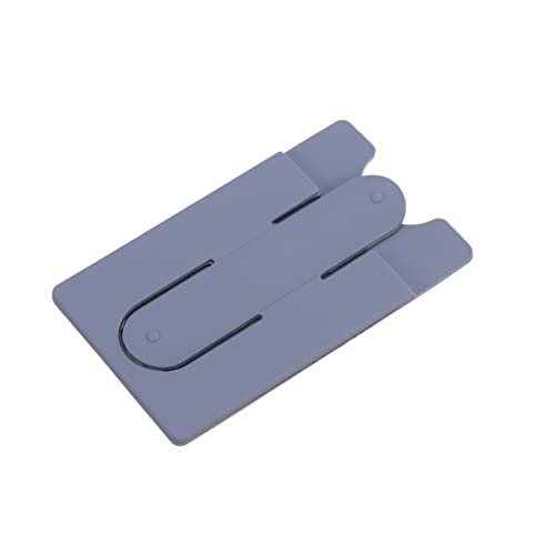 Mikikit Wallet Purse Id Wallet 9 pcs Gray Phone Kickstand On Stick Universal Back with Holder Silicone Cell Wallet Adhesive Tink Fits Smartphones Pocket Credit for Wallet Purse Id Wallet