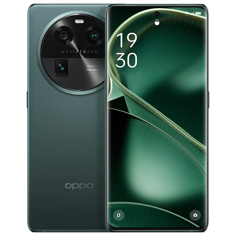 Original Oppo Find X6 16G+512GB 5G Mobile Phone Dimensity 9200 6.74' AMOLED 120Hz Screen 80W SuperVOOC 50MP Periscope telephoto Camera 4800mAh Global Warranty by-（CTM Global Store） (Green (AG Glass))