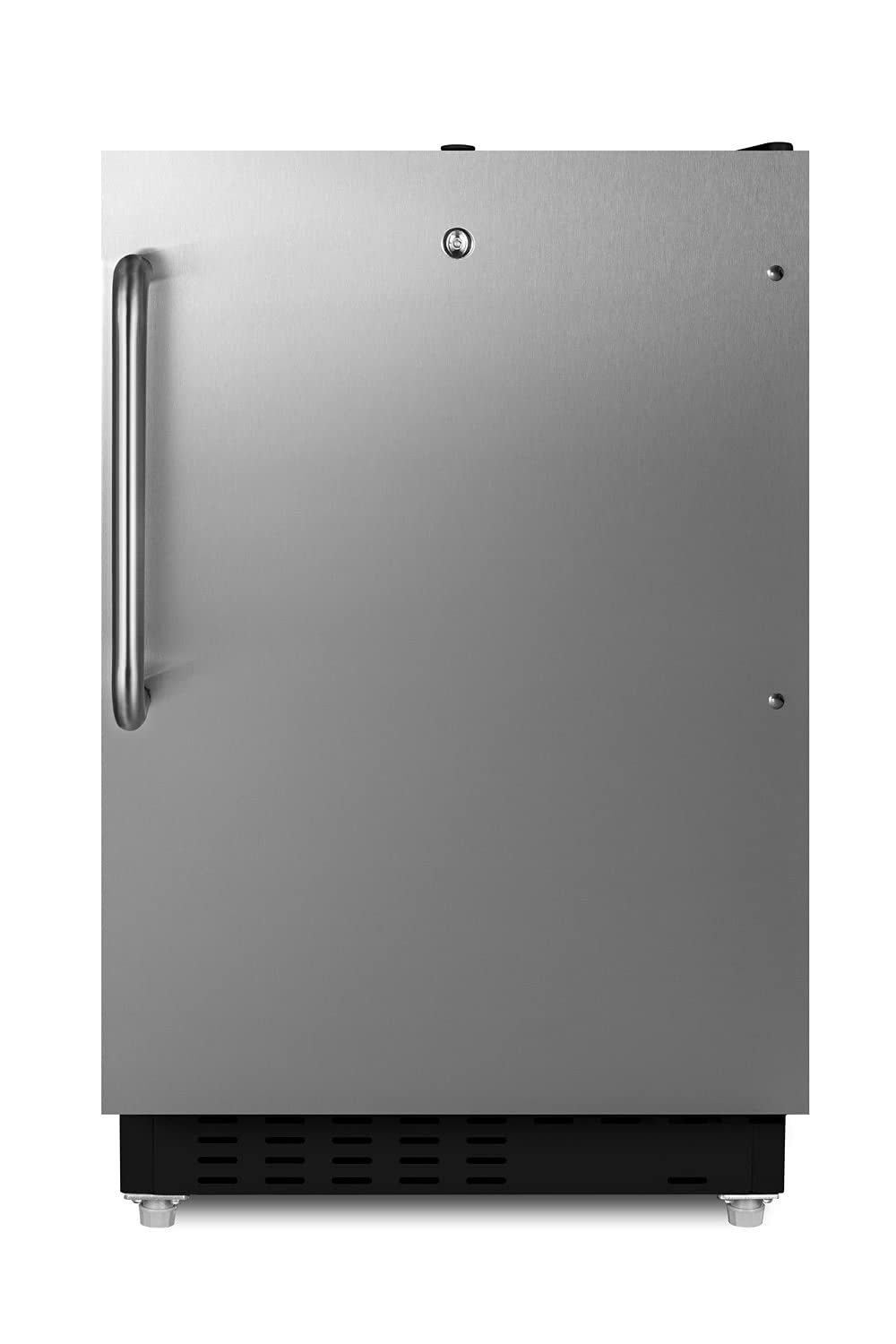 Summit Appliance ALRF49BCSS 20" Wide Built-in Refrigerator-Freezer, ADA Compliant, Adjustable Shelves, 2.68 cu.ft Capacity, Manual Defrost, Adjustable Thermostat, Stainless Steel Door