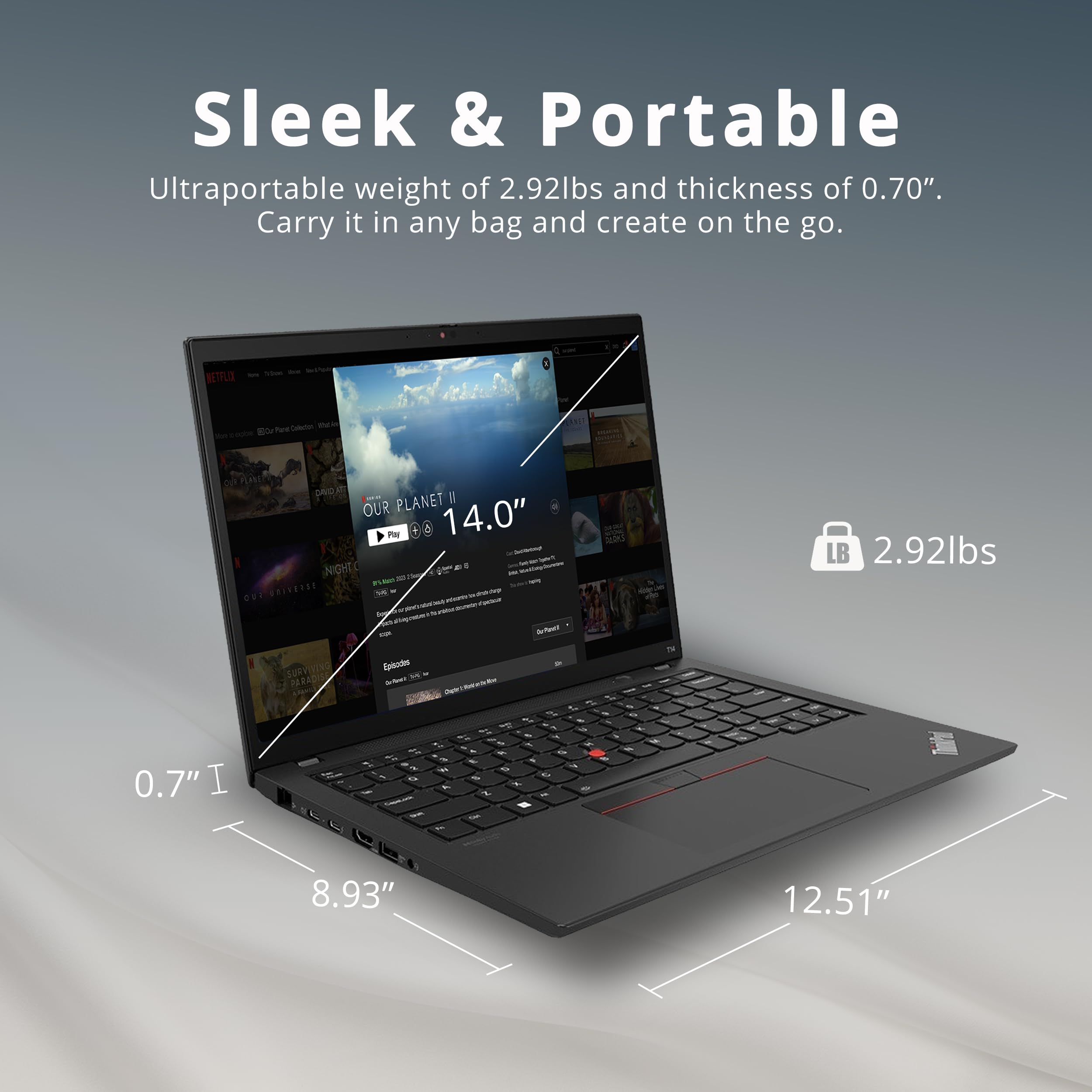 Lenovo ThinkPad T14 14” WQXGA Business Laptop, Intel Core i5-1235U (Beats i7-1165g7),40GB RAM, 1TB SSD, Backlit KB, Fingerprint Reader, Webcam, Wi-Fi 6E, Bluetooth, Black, Win 10 Pro, 32GB USB Card
