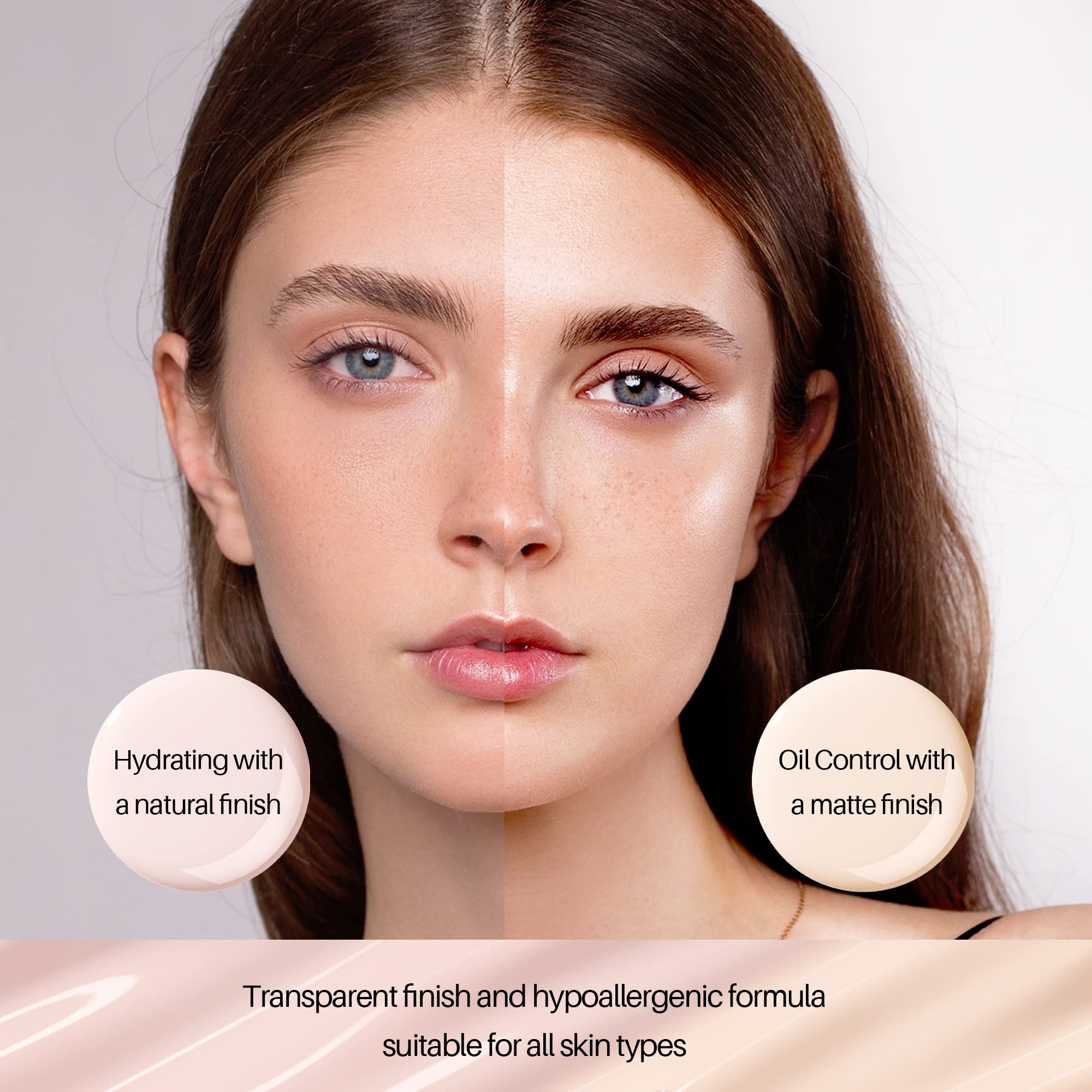 FV Primer, Hydrating Foundation Primer for All Skin Tones with Natural Looking Without Creasing, Smudging, or Fading, Hydrate Moisturizes Makeup Face Primer 1 Fl Oz(30ml)
