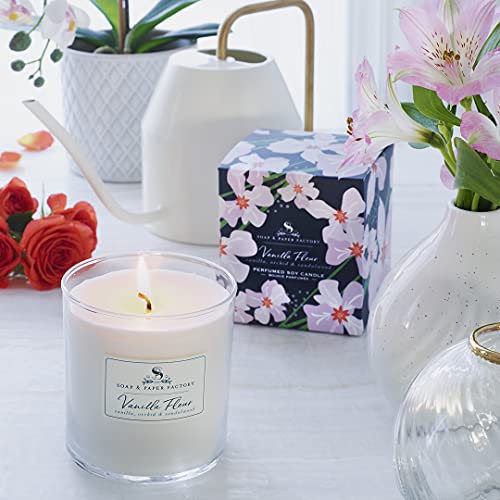 Soap & Paper Factory Vanilla Fleur 9.5 oz Large Soy Candle
