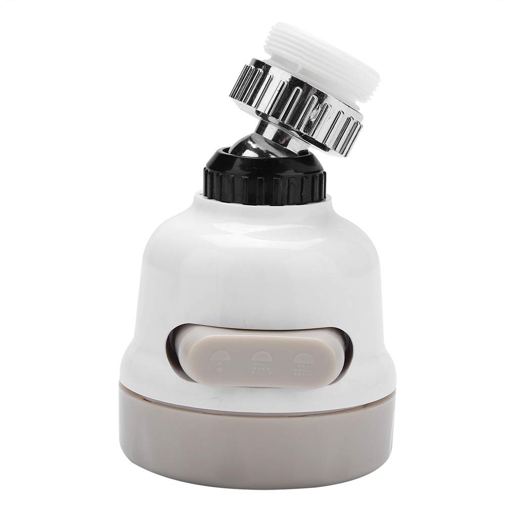 Duokon 360° Rotatable Adjustable Water Filter Tap Home Kitchen Flexible Water Saving Faucet Sprayer (ABS & Silicone & Stainless Steel)