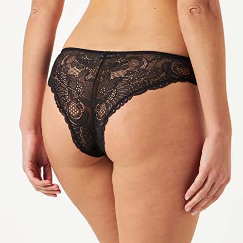 Emporio Armani Women's Eternal Lace Brief, Black, Large