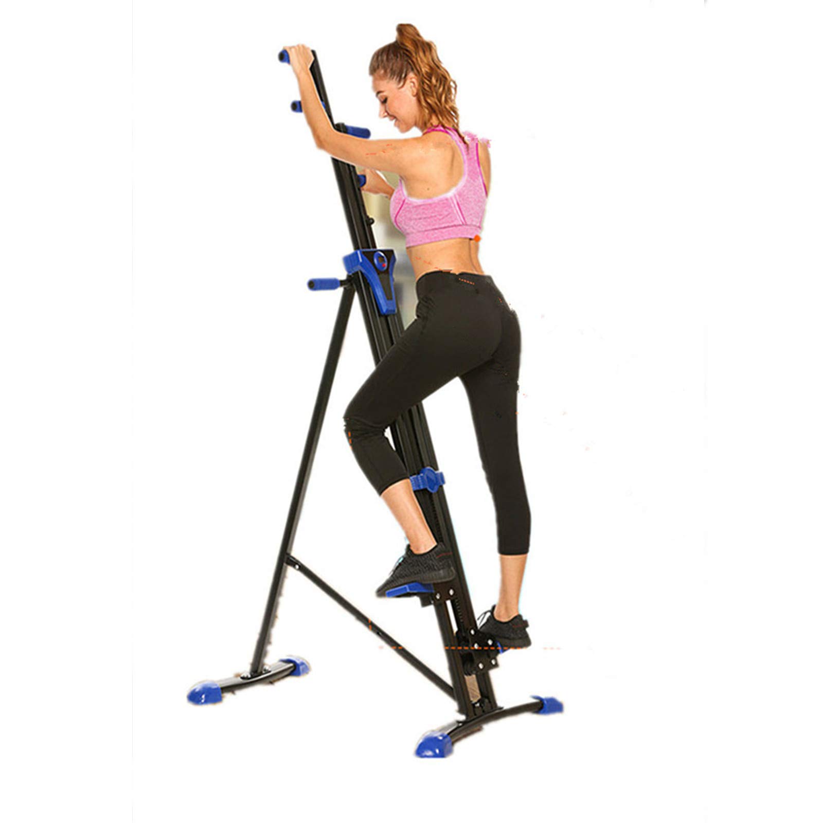 Flyerstoy Vertical Climber Cardio Exercise - Folding Exercise Climbing Machine,Total Body Workout Climber Machine for Home Gym, Exercise Bike for Home Body Trainer (Black)