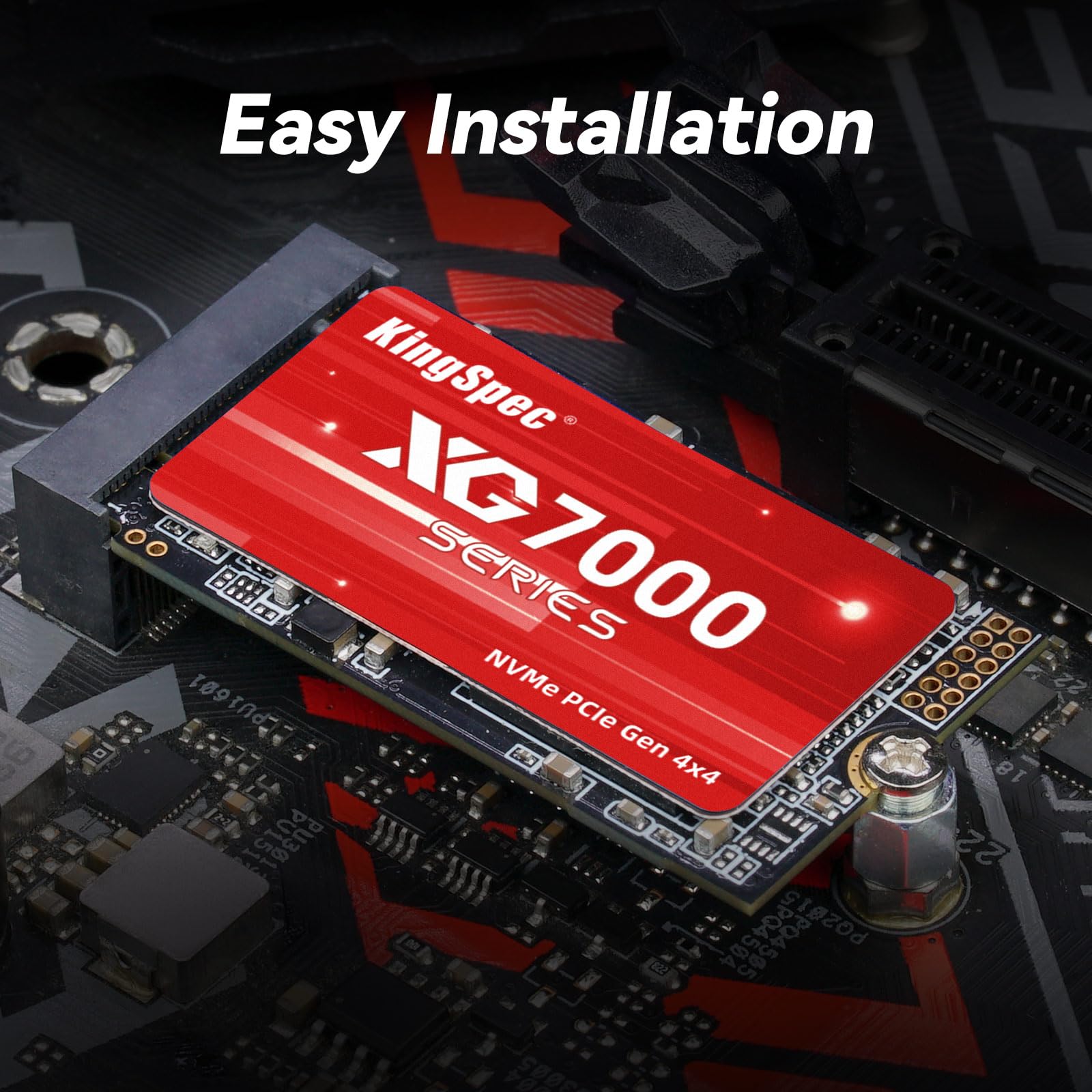 KingSpec 256GB M.2 2242 NVMe SSD - Read Speed up to 3500 MB/s, M.2 PCIe 3.0x4 SSD 3D NAND Flash, Compatible with PC/Desktop/Laptop (2242, 256GB)