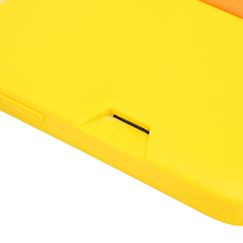 GLOGLOW Kids Tablet, HD Tablet US Plug 100-240V 5MP Front 8MP Rear 4GB 32GB with Bracket for Photograph for Android 10.0 (Yellow)