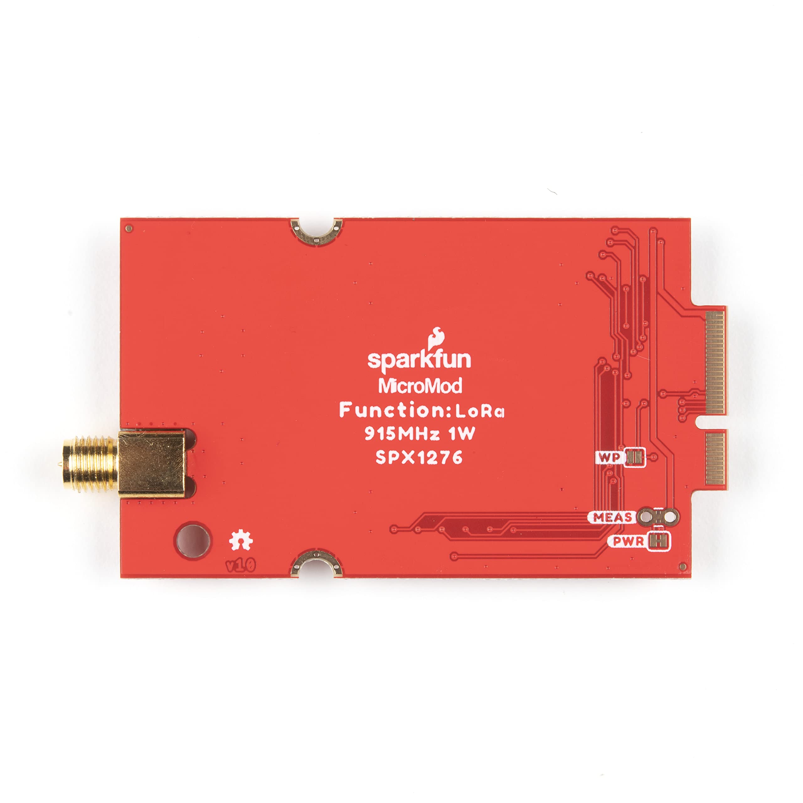 SparkFun MicroMod LoRa Function Board - 1W 915M30S LoRa Module Frequency Range: 900-931MHz Transmit Power 28.5-30dBm (max) Modulation LoRa, FSK, GFSK, MSK, GMSK, OOK Antenna Impedance: 50Ω