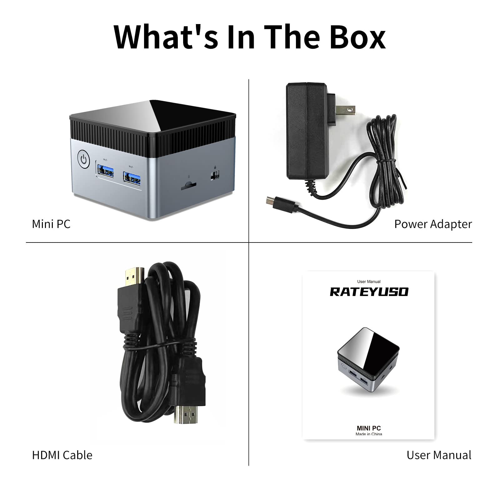 Mini PC 8GB DDR4 RAM+512GB SSD Intel 11th Gen CPU N5105 Windows 11 Pro Mini PC,Small Desktop PC Support 4K@60Hz Dual Display,WiFi 2.4G/5G,BT4.2,USB 3.0,Gigabit Ethernet