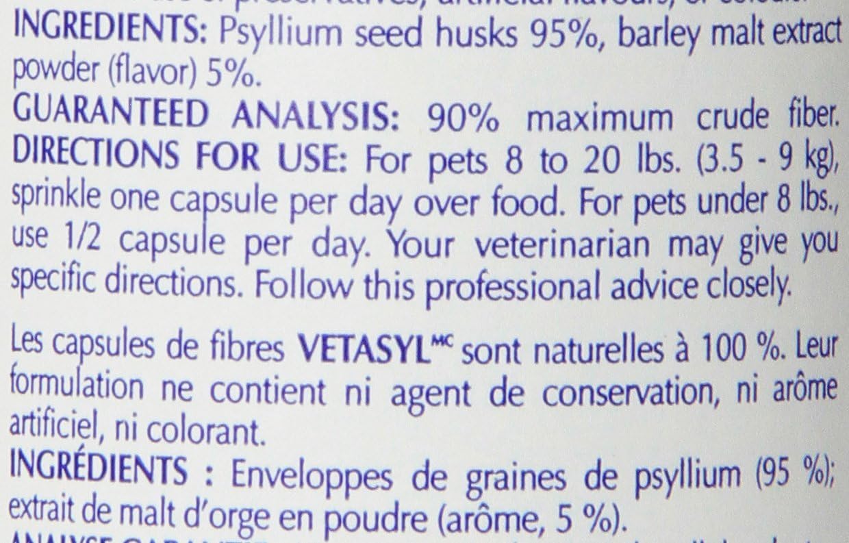 Virbac Vetasyl Fiber Supplement (100 Capsules)