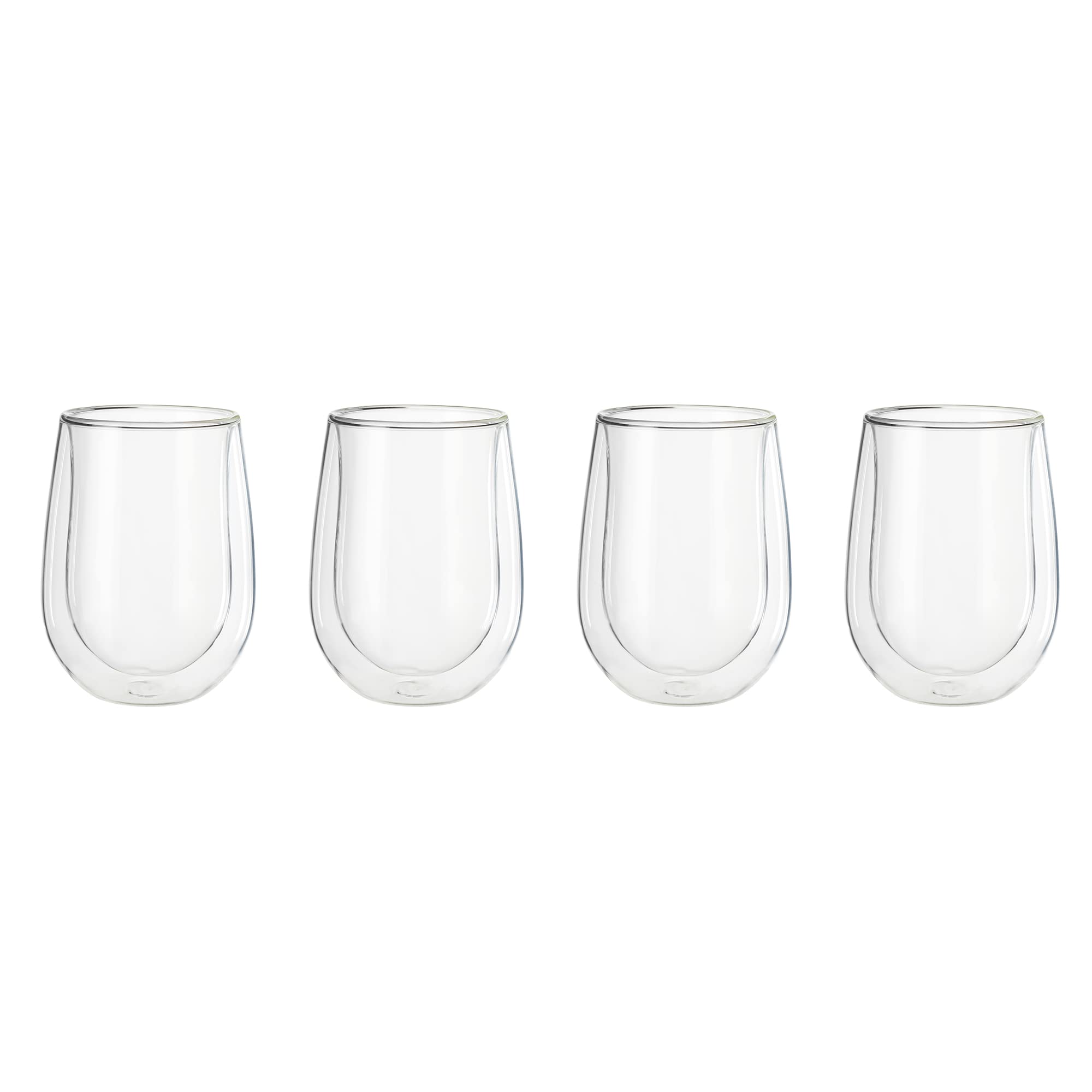 HENCKELS Cafe Roma Wine Glass Set, 4-pc, Clear