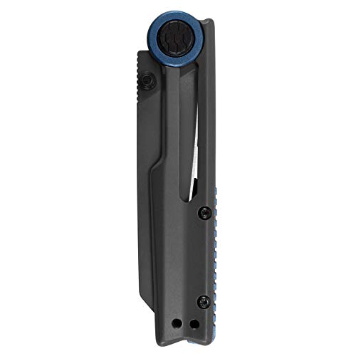 Kershaw Decibel Pocketknife; 3 Inch 8Cr13MoV Stainless Steel Blade, Titanium Carbo-Nitride Coated Blade and Handle, Manual Opening, Reversible Pocketclip, Thumb Stud, Frame Lock (2045), Black, Normal