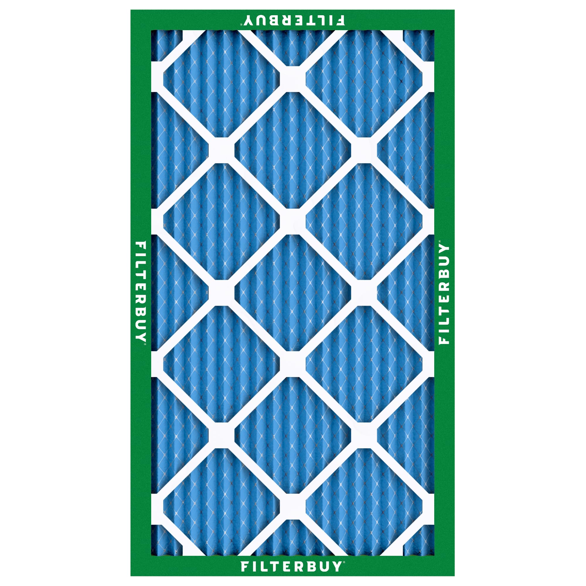 Filterbuy 20x36x2 Air Filter MERV 13 Optimal Defense (3-Pack), Pleated HVAC AC Furnace Air Filters Replacement (Actual Size: 19.50 x 35.50 x 1.75 Inches)