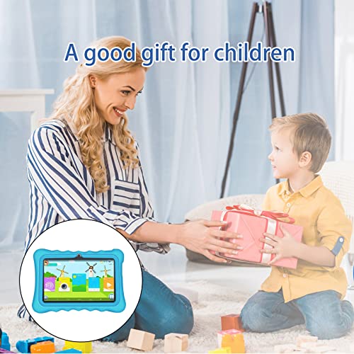 Hd Tablet Wifi Bluetooth Android Game Tablet,7inch Ips Display Screen,Christmas Birthday Gift,2gb Ram+16gb Rom,3000mah Battery,Android-11 System (Blue)