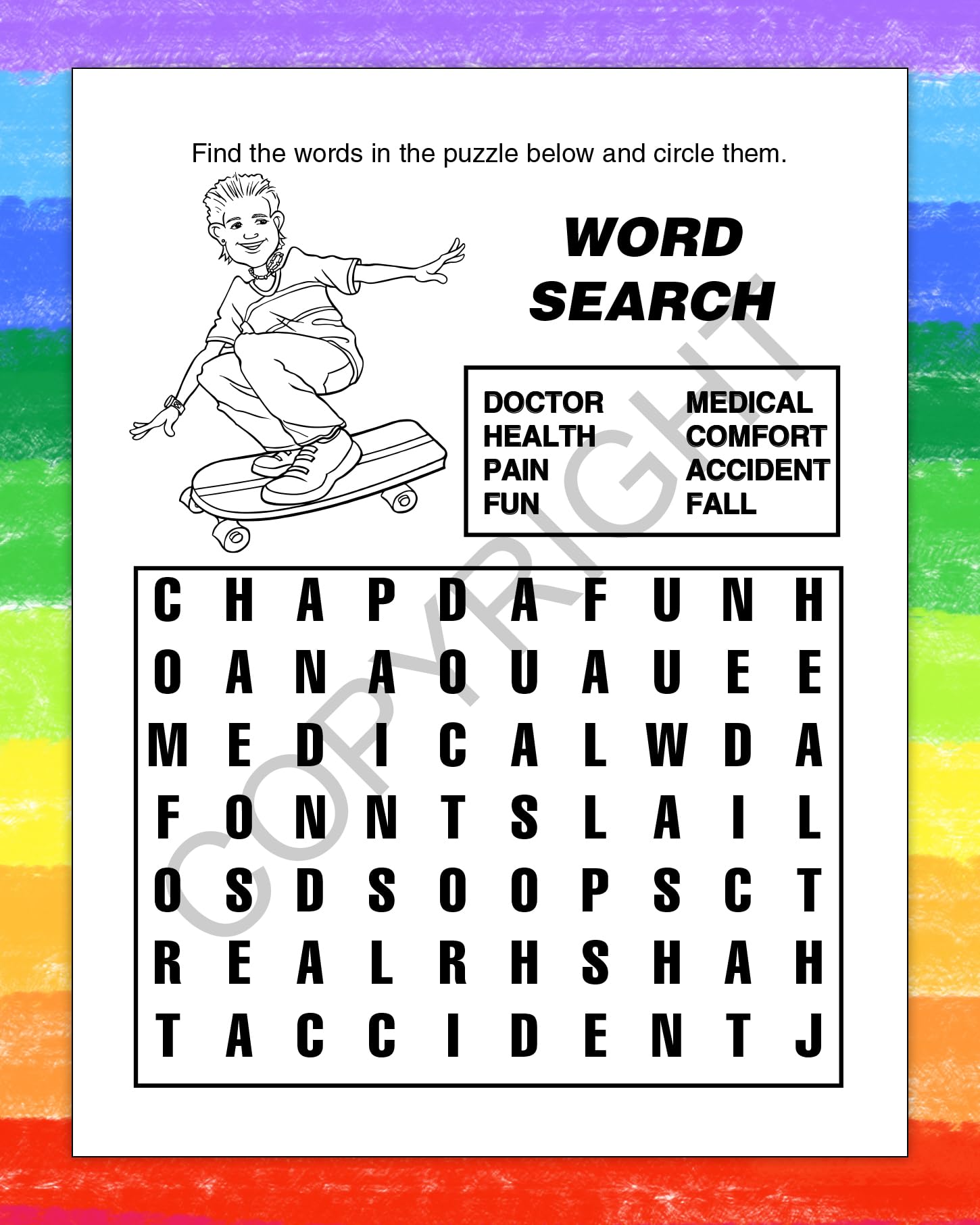 ZOCO - A Visit to The Chiropractor's Office - Educational Coloring Books (25 Bulk Pack, Without Crayons) - Chiropractor Supplies - Activities for Kids