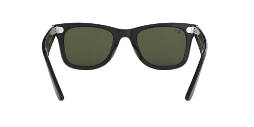 Ray-Ban Unisex Sunglasses Black Frame, Green Lenses, 54MM