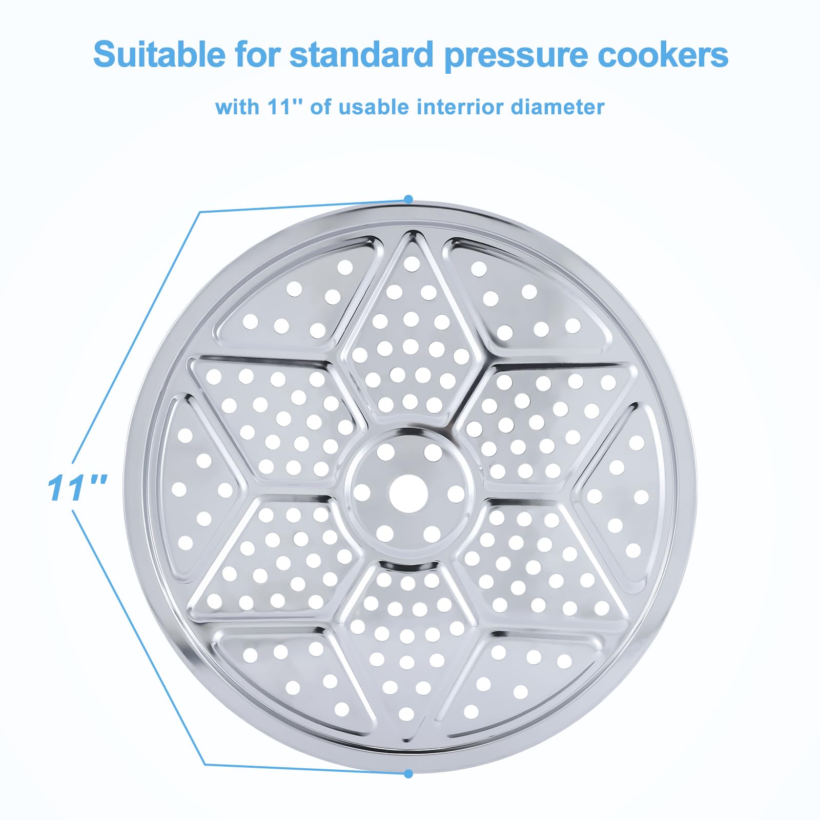 RNSXYAT 2Pcs Pressure Canner Rack, 11 Inch Pressure Cooker Canning Racks, Premium Canner Rack for Pressure Canner, Stainless Steel Pressure Canner Rack Compatible with Presto, All-American and More