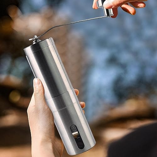 Manual Coffee Grinder, Manual Coffee Grinder with Ceramic Core, 250g Tailor Manual Coffee Grinder with Detachable Design, Detachable Hand Crank Coffee Grinder, with Ceramic Burr for Coffee Beans
