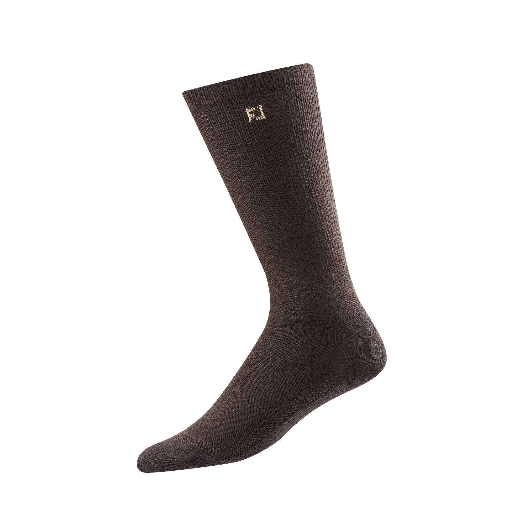 FootJoy Men's ProDry Lightweight Crew Socks, Brown, Fits Shoe Size 7-12