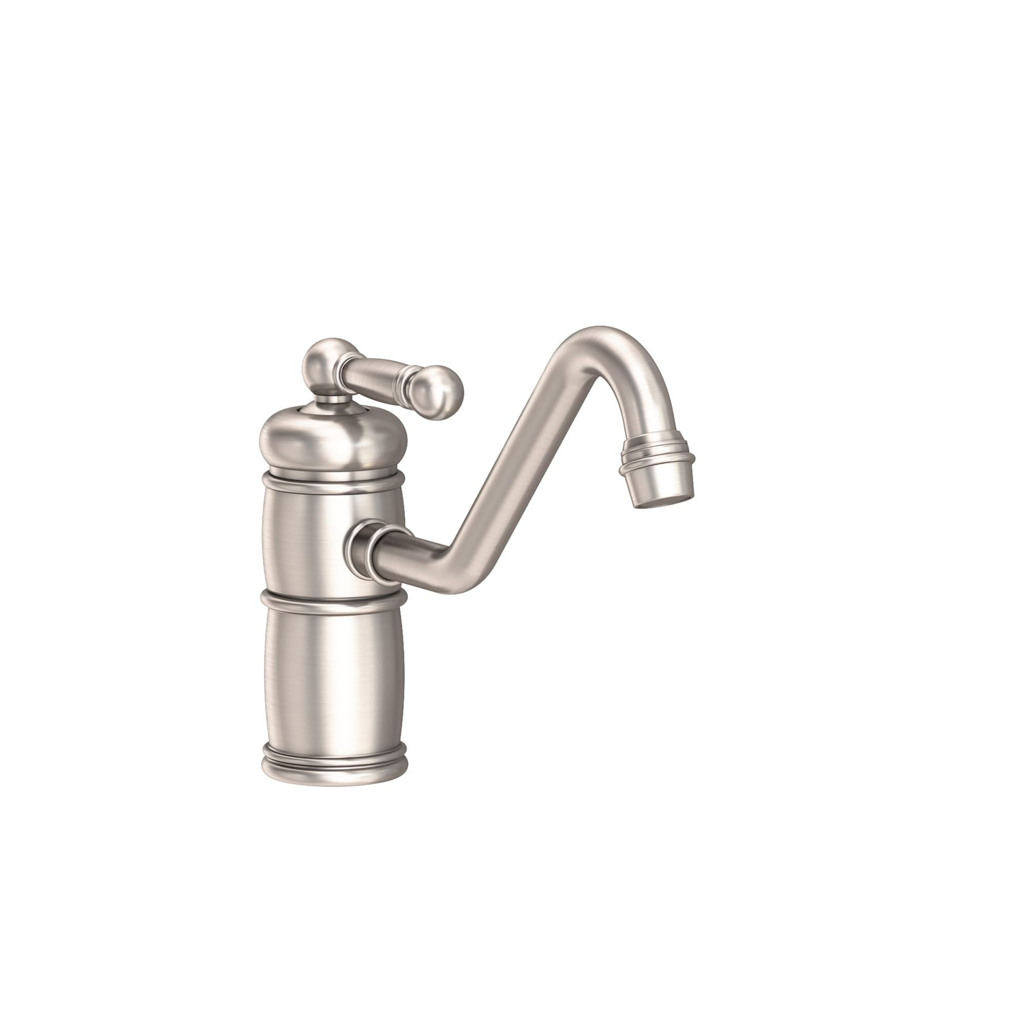 Newport Brass 940 Nadya Single Handle Single Hole Kitchen Faucet with Metal Leve, Satin Nickel