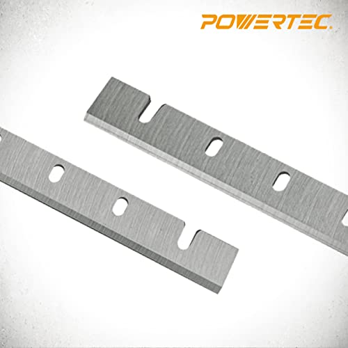 POWERTEC 12809V 12-1/2 Inch Planer Blades Replacement for DeWalt DW733 Planer, Replacement Woodworking Planer Knives for DW7332, Set of 2