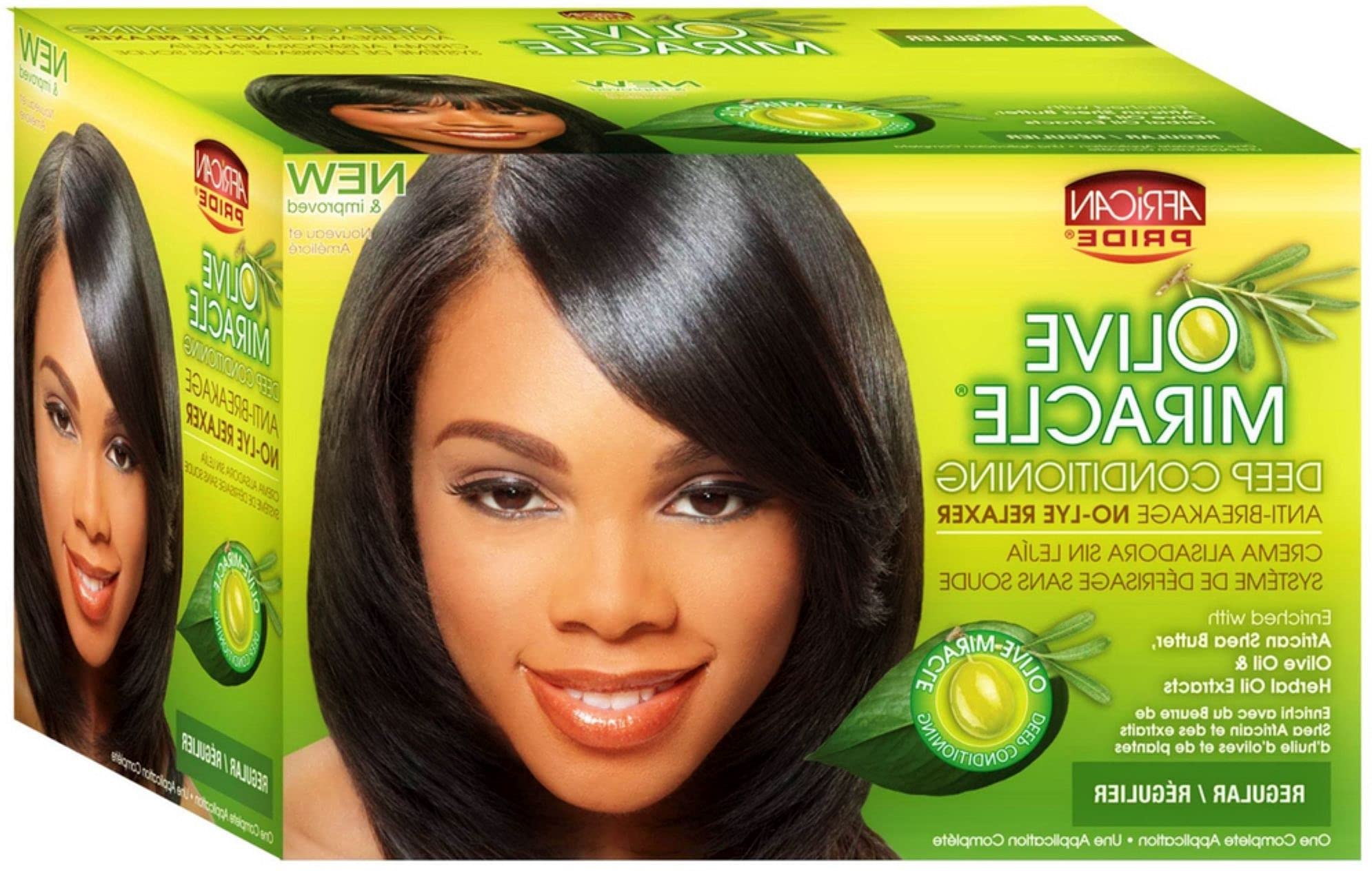 Lom-style Olive Miracle Deep Conditioning Anti-Breaka No Lye Relaxer, Regular 1 ea Model (5591-2234-15163)