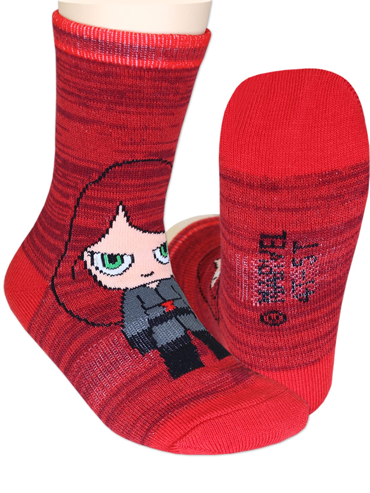 Marvel Super Heroes Avengers Kids Toddlers 6 pack Crew Socks (5-7 yrs, Red)