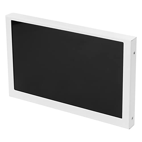 IPS Secondary Screen, ABS Eye Protection Simple Connection Multi Theme USB Monitor 360 Degree Rotation Brightness Stepless Adjustment for Mini Chassis(White)