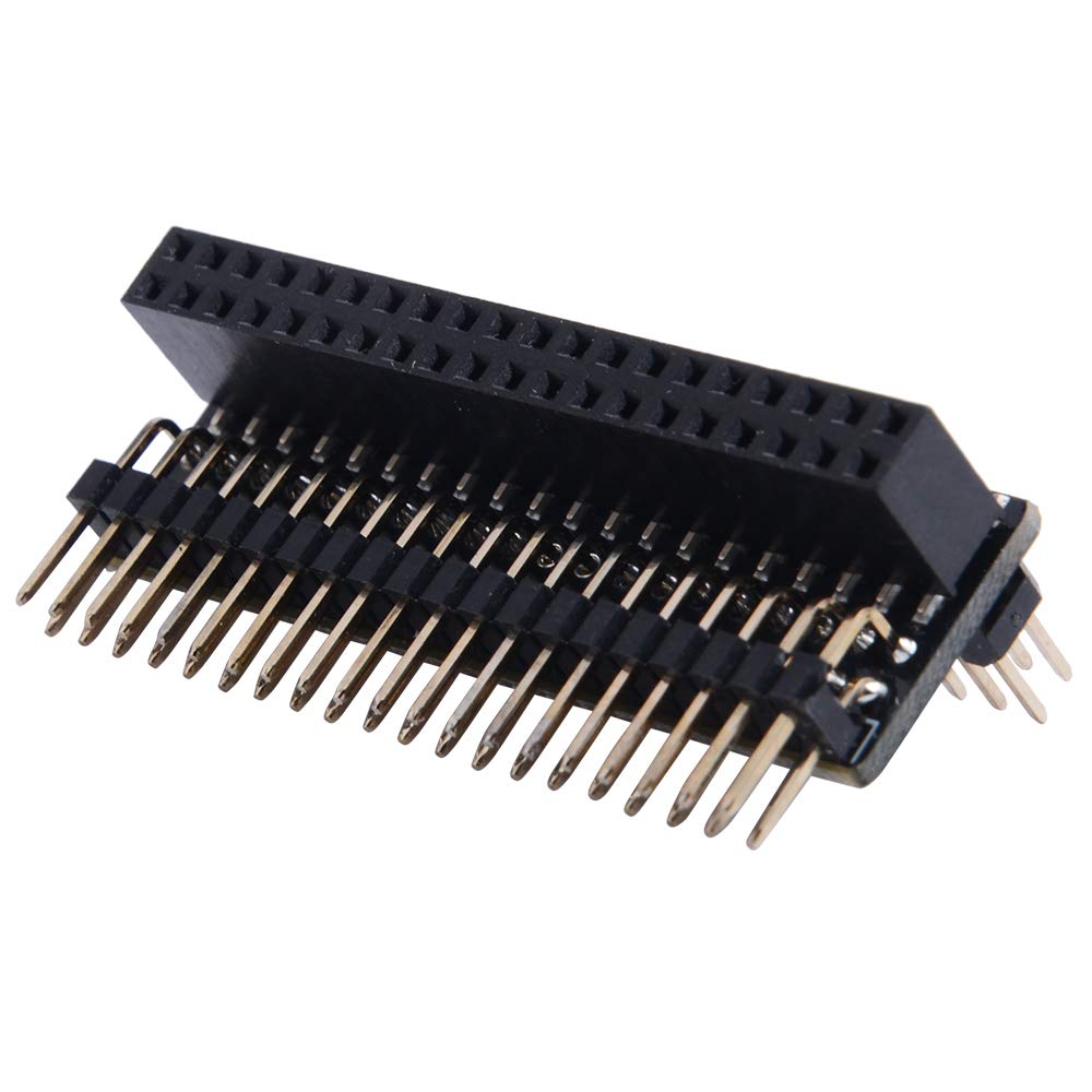 GeeekPi Micro Connectors 40-pin GPIO 1 to 2 Expansion Board for Raspberry Pi, 2 x 20-pin Strip Dual Male Header Double Row Straight GPIO Connector Pin Header Compatible with Raspberry Pi(2Pack)