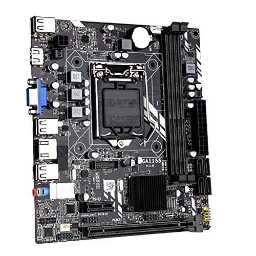 Misaso LGA 1155 Motherboard for Core I7 / I5 / I3 / Pentium/Celeron LGA1155 DDR3 M-ATX Motherboards H61