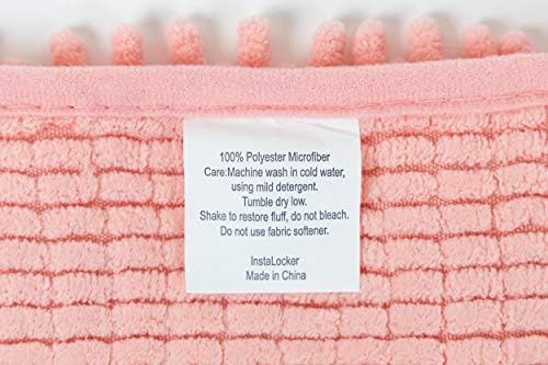 InstaLocker Locker Decorations Carpet - Locker Rugs for Girls - 100% Microfiber, Shaggy Style Locker Rugs - 11.5" x 17.5" Rectangle Locker Rug with Non Skid Backing - Top Locker Décor Accessories