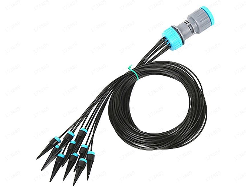 Irrigation System for Raised Garden Bed Device Garden Seepage Automatic Device Water Watering Irrigation 10 Dripper Patio & Garden Watering Can for Outdoor Plants 2 Gallon (Black, One Size)