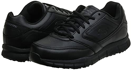 Skechers Men's Nampa Food Service Shoe, Black, 13 Wide