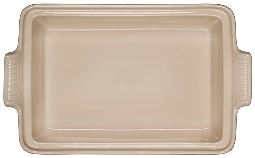 Le Creuset Stoneware Heritage Covered Rectangular Casserole, 4 qt. (12" x 9"), Cerise