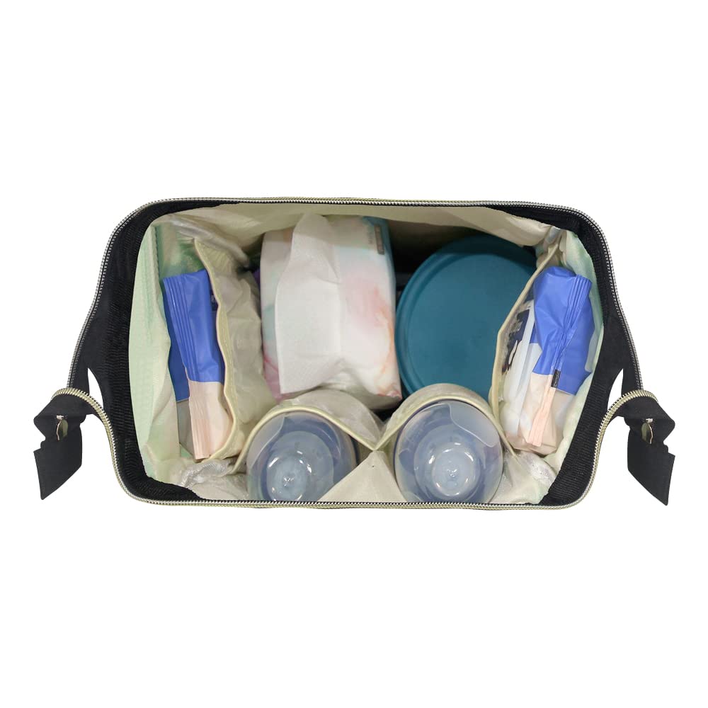 ISENSHI Diaper Bag Backpack, Diaper Backpack Organizer Bag for Mom/Dad, Large Capacity and Insulated Pockets