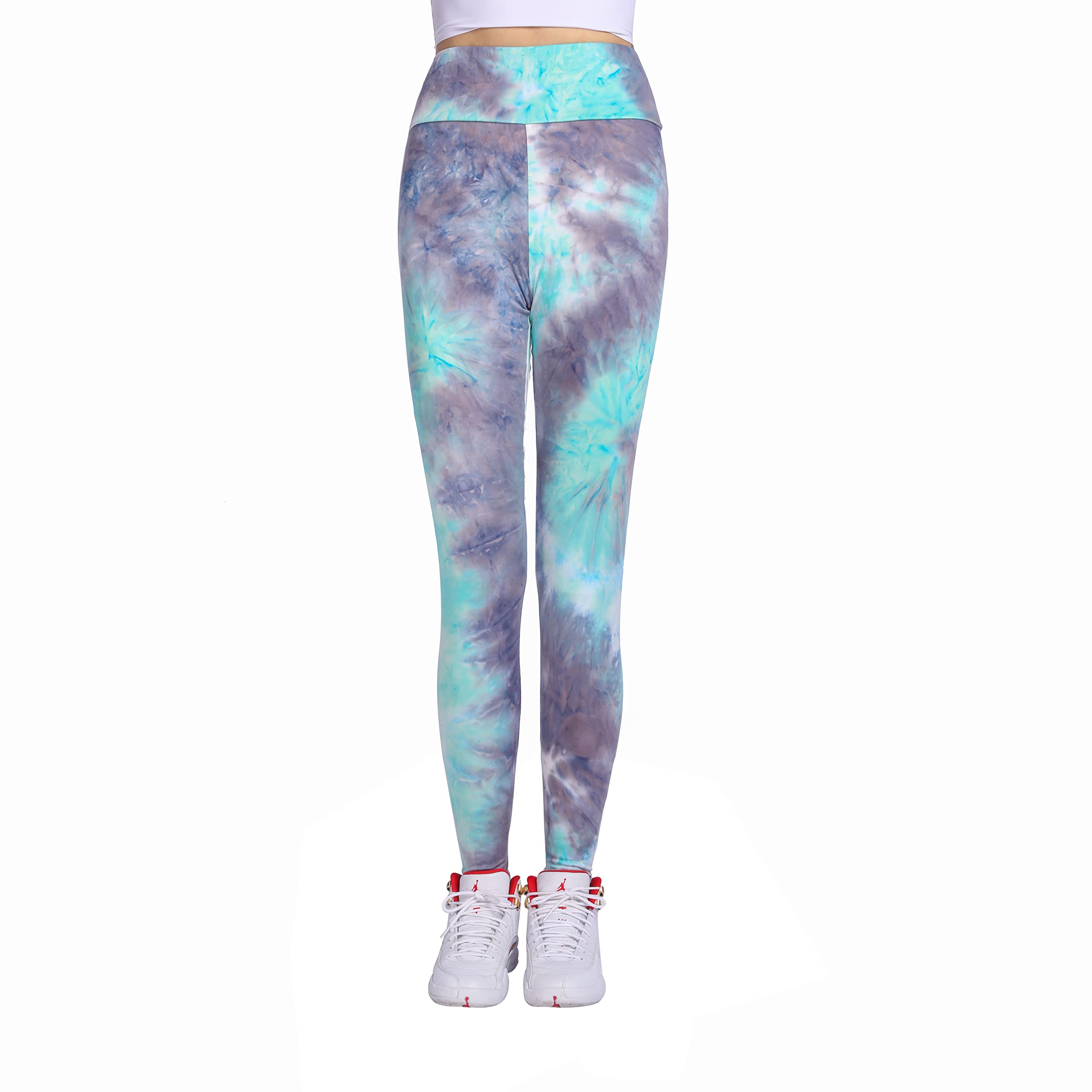 GLITERSIS Women's High Waist Ultra Soft Capri LeggingsTummy Control Workout Running 4 Way Stretch Workout Yoga Pants, 701 (L)