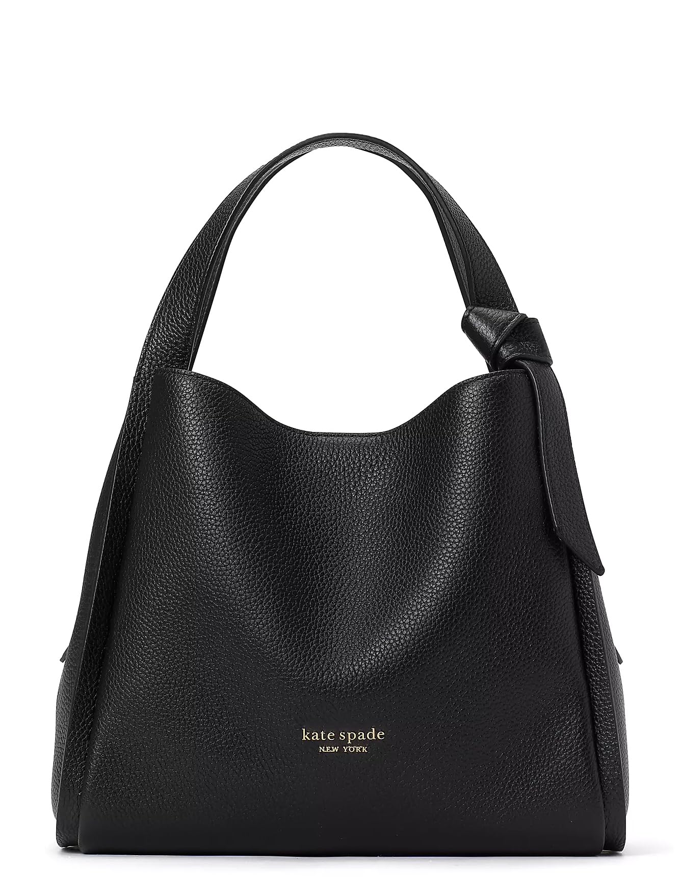 Kate Spade New York Knott Pebbled Leather Medium Crossbody Tote - Bags for Women - Magnetic Snap Closure Autumnal Red One Size One Size
