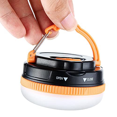 QWK Camping Lights Portable Lamp Outdoor Camping Light Lanterna Flashlight Hiking Night Lights Torch Light 5 Mode Magnet Hook Reading Lamps Tent Lamp