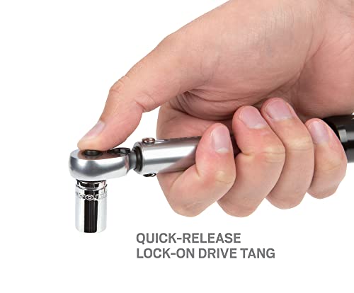 TEKTON 1/4 Inch Drive Dual-Direction Click Torque Wrench (10-150 in.-lb.) | TRQ21101